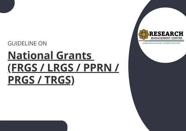 IIUM Research | FRGS / LRGS / PPRN / PRGS / TRGS